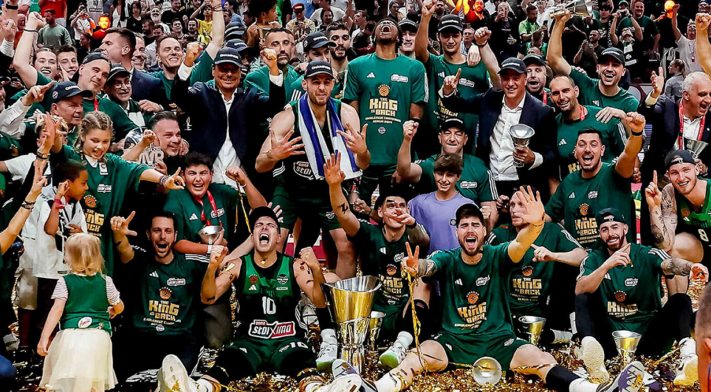 Panathinaikos: Celebration at OAKA for the triumphant team from Berlin ...