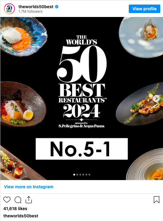 World's 50 Best Restaurants 2024 - ProtoThema English