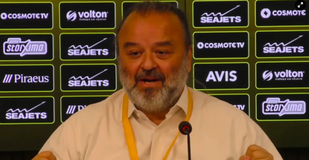 Press Conference with Marios Iliopoulos, the New Owner of AEK ...