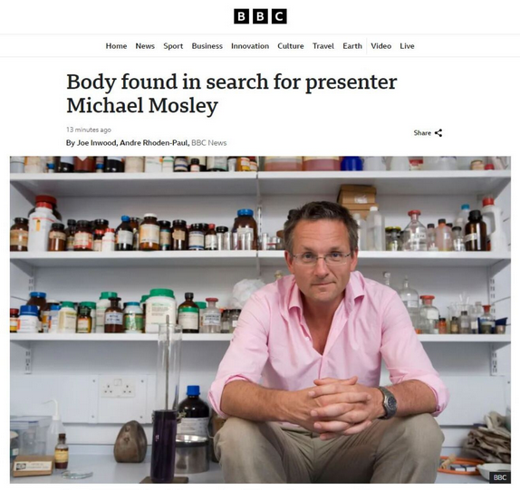 How the British media covered the death of Dr. Michael Mosley (Update ...