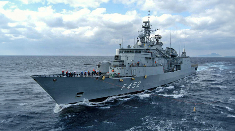 HS Hydra was given a triumphant welcome at the Salamis Naval Base after ...