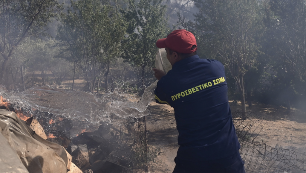 Charred body found inside car in lesvos - Fire in agricultural and ...