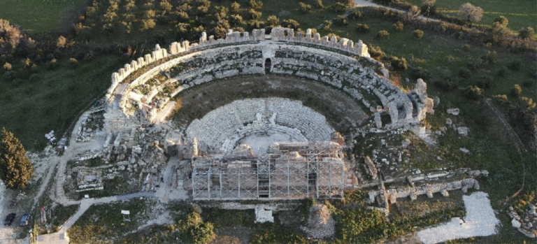 Ancient Nicopolis: Restoration of the stage building of the Grand ...