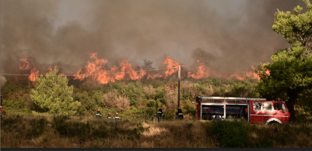 Fire in Attica: ELAS appeal to citizens not to move towards the fire ...