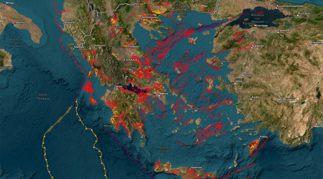 Where the active faults of Greece are located - Detailed digital map ...