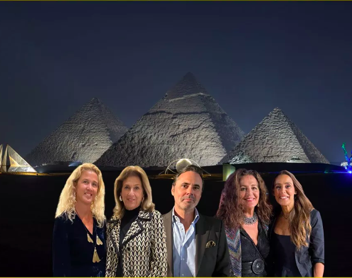 The Mythical call of art at the Pyramids: Greek VIPs and a table set by ...