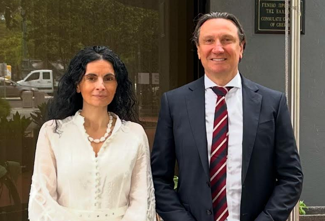 Meeting of the President of the Greek Community of Melbourne with the ...