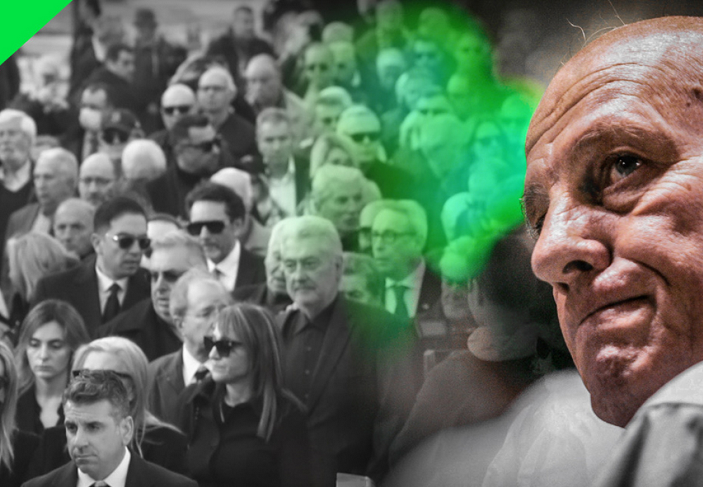 Mimis Domazos Funeral: Emotional atmosphere and mourning at the Athens ...