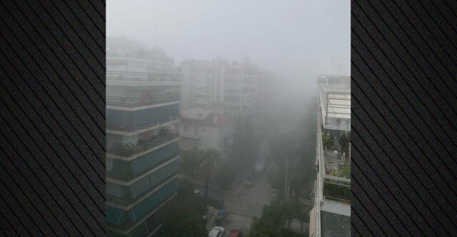 Dense fog and African dust in Alimos and Paleo Faliro, Kifissos ...