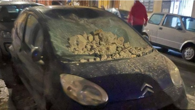 Explosion at the new Chernobyl sarcophagus protecting the fourth ...