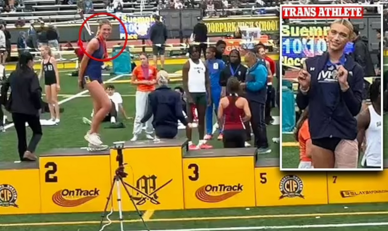 California: Teen who came second in track stands on first place podium ...