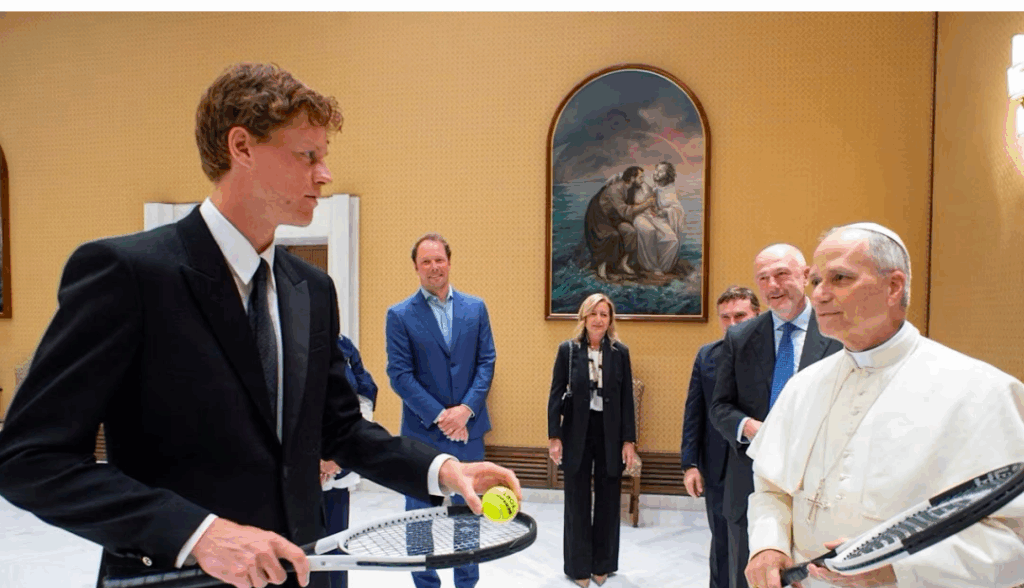 Yannick Sinner meets Pope Leo XIII: The "Pope of Tennis" and the world ...