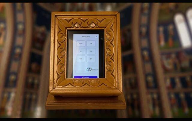 The first church donation box with POS: Tourists requested it, the ...