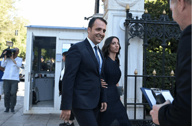 The new Minister of Immigration, Thanos Plevris and three deputy ...