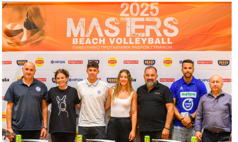 Everything ready for the first serve at the 31st Panhellenic Beach Volleyball Championship ...