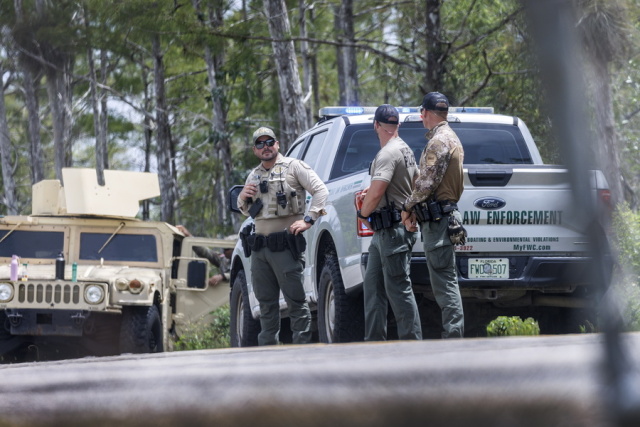 Trump at the inauguration of a new immigration detention center called ...