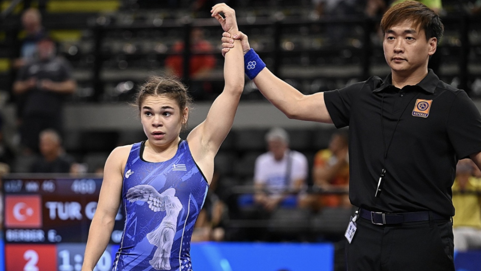 Bronze medal for Gkika in the 46kg category at the U17 World Wrestling Championship - See video ...