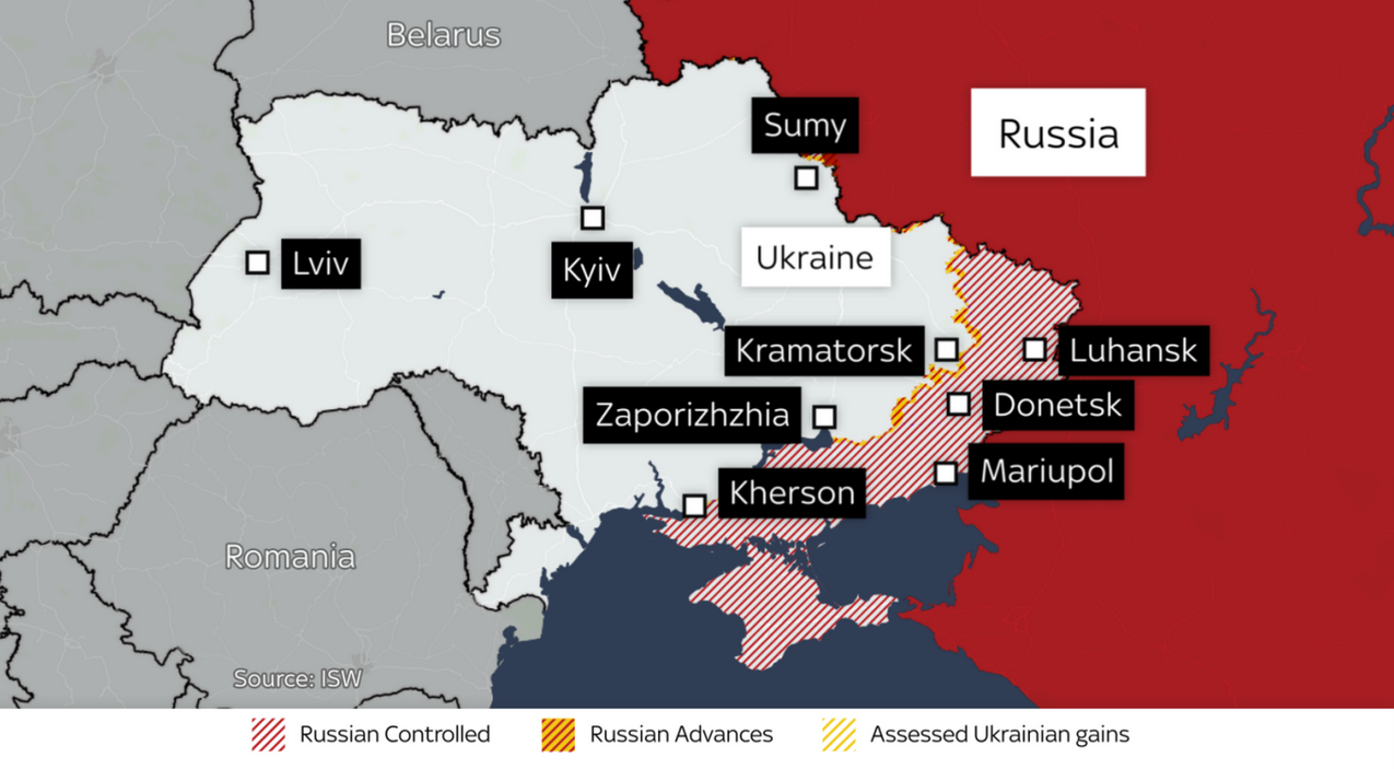 Which Ukrainian territories are occupied by Russia, and Trump says Kyiv ...