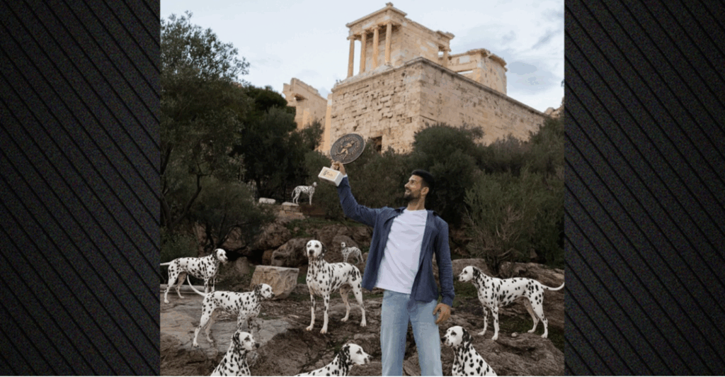 Novak Djokovic celebrates his 101st title at the Acropolis with ...