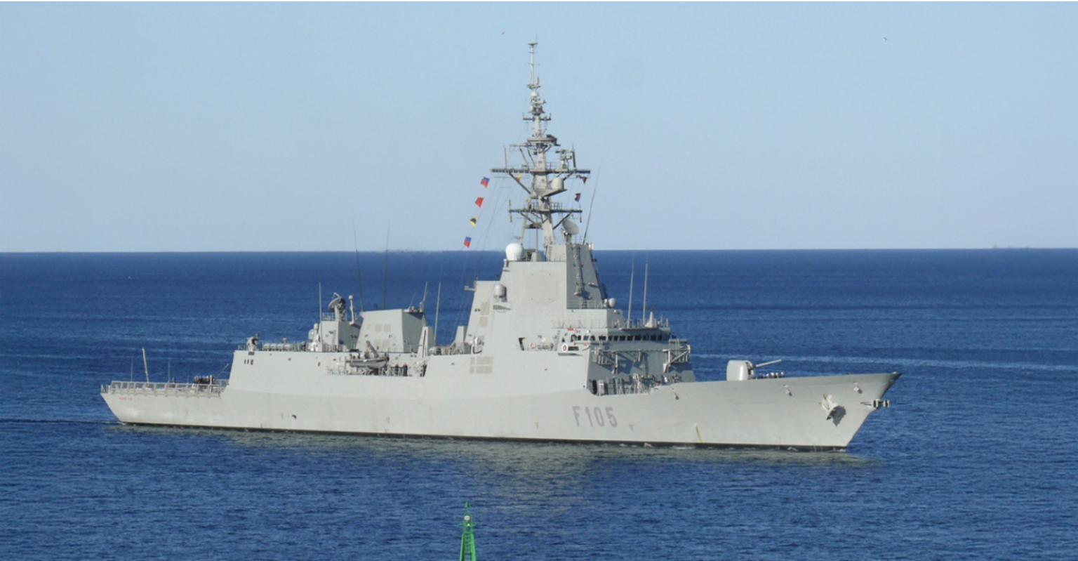 Spain ultimately sends the frigate “Cristóbal Colón” to Cyprus, the ...